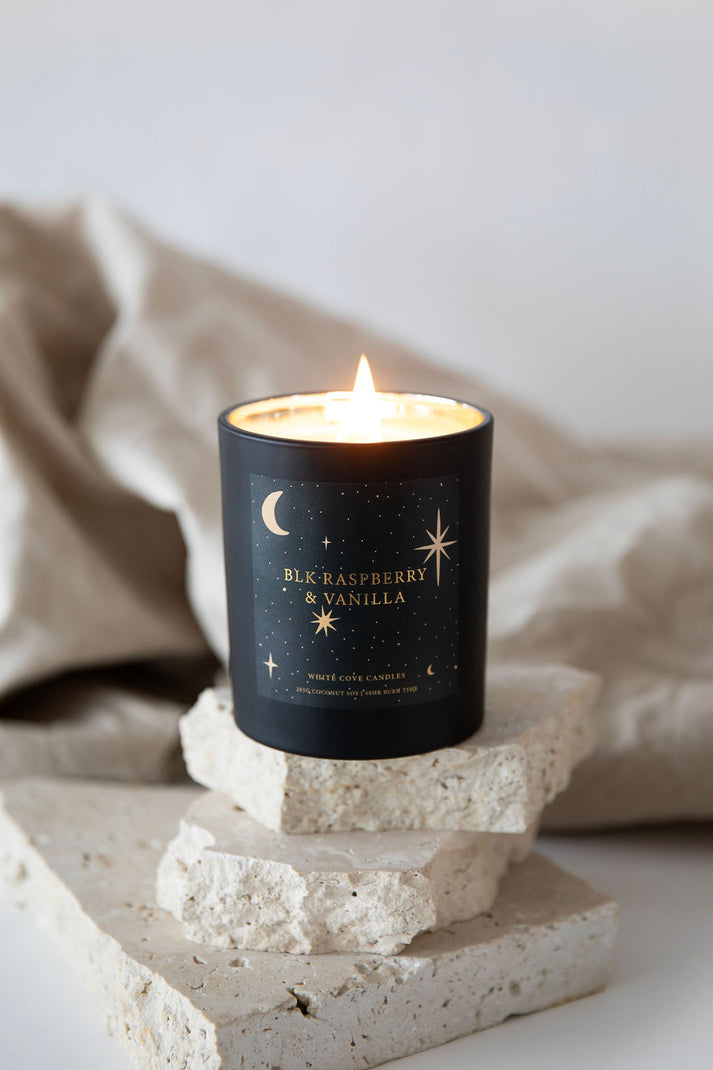 BLK Range - Black Raspberry & Vanilla Candle – White Cove Candles
